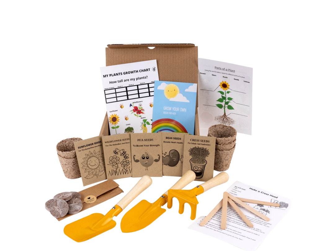 Seed Kits for Kids, Garden Set for Kids, Kids Gardening Kit, Children ...