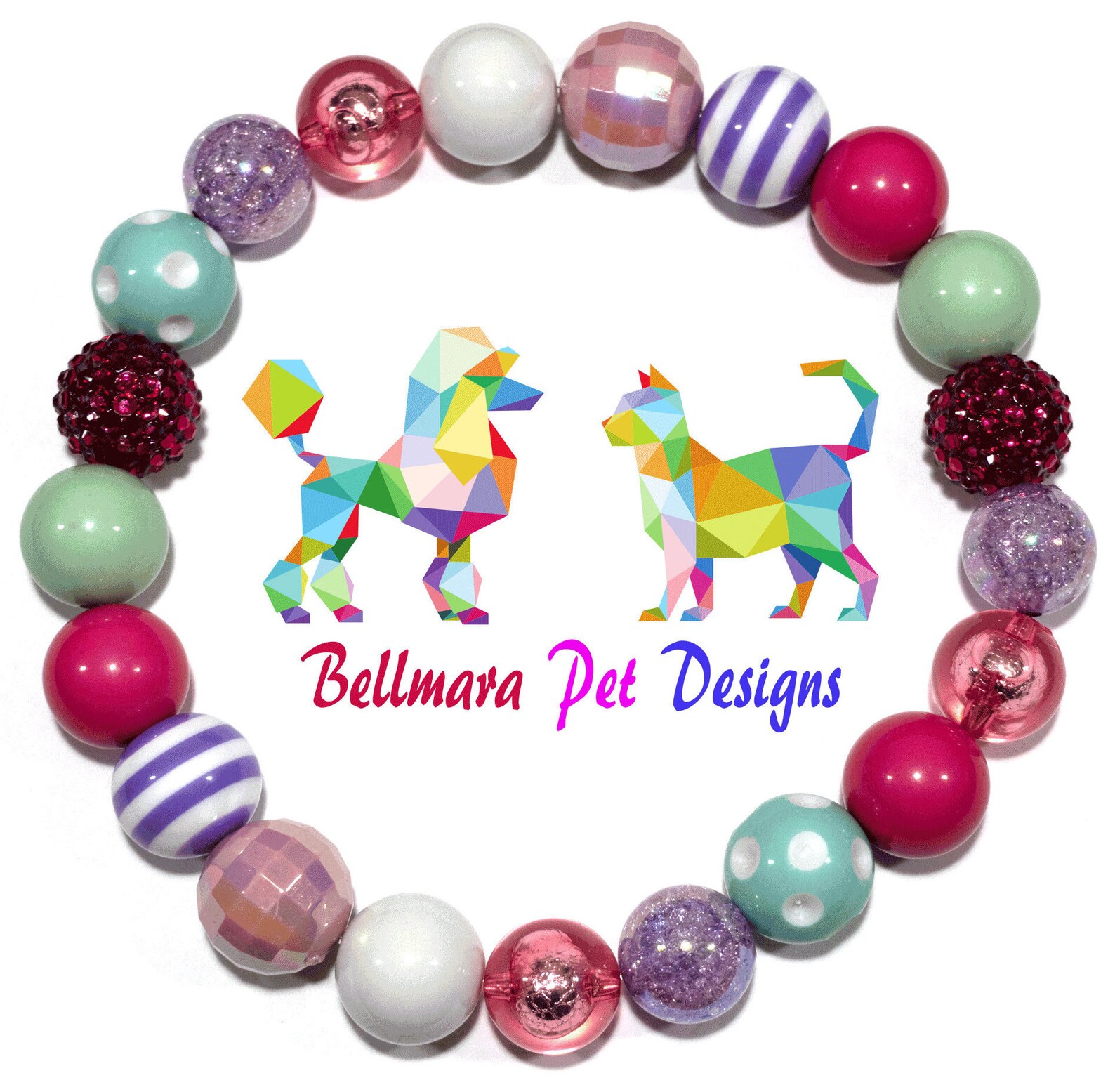 Customized peppermint Patty Pet Necklace - Etsy