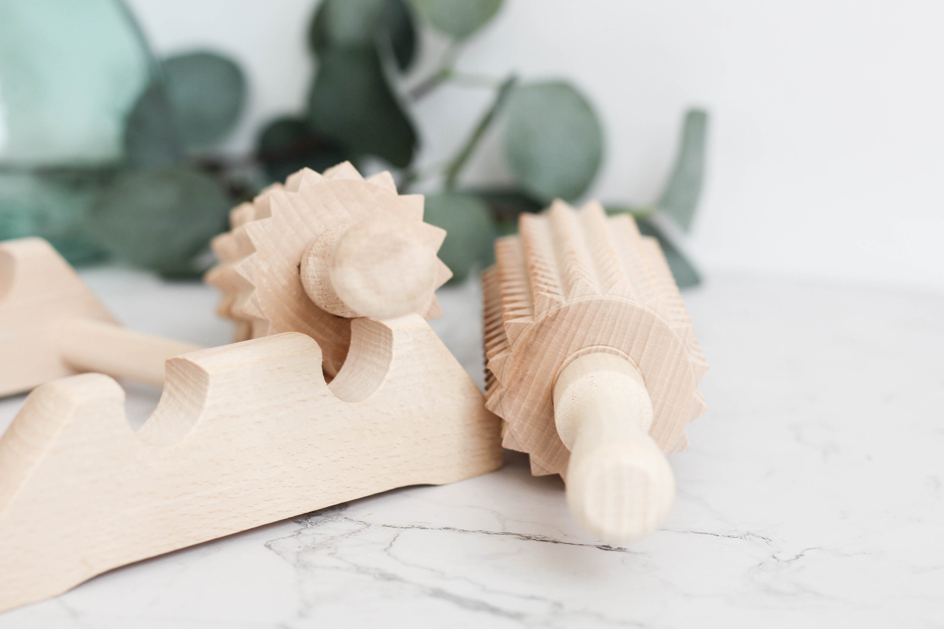 Double Wooden Massager Wooden Foot Roller Wooden Roller Etsy