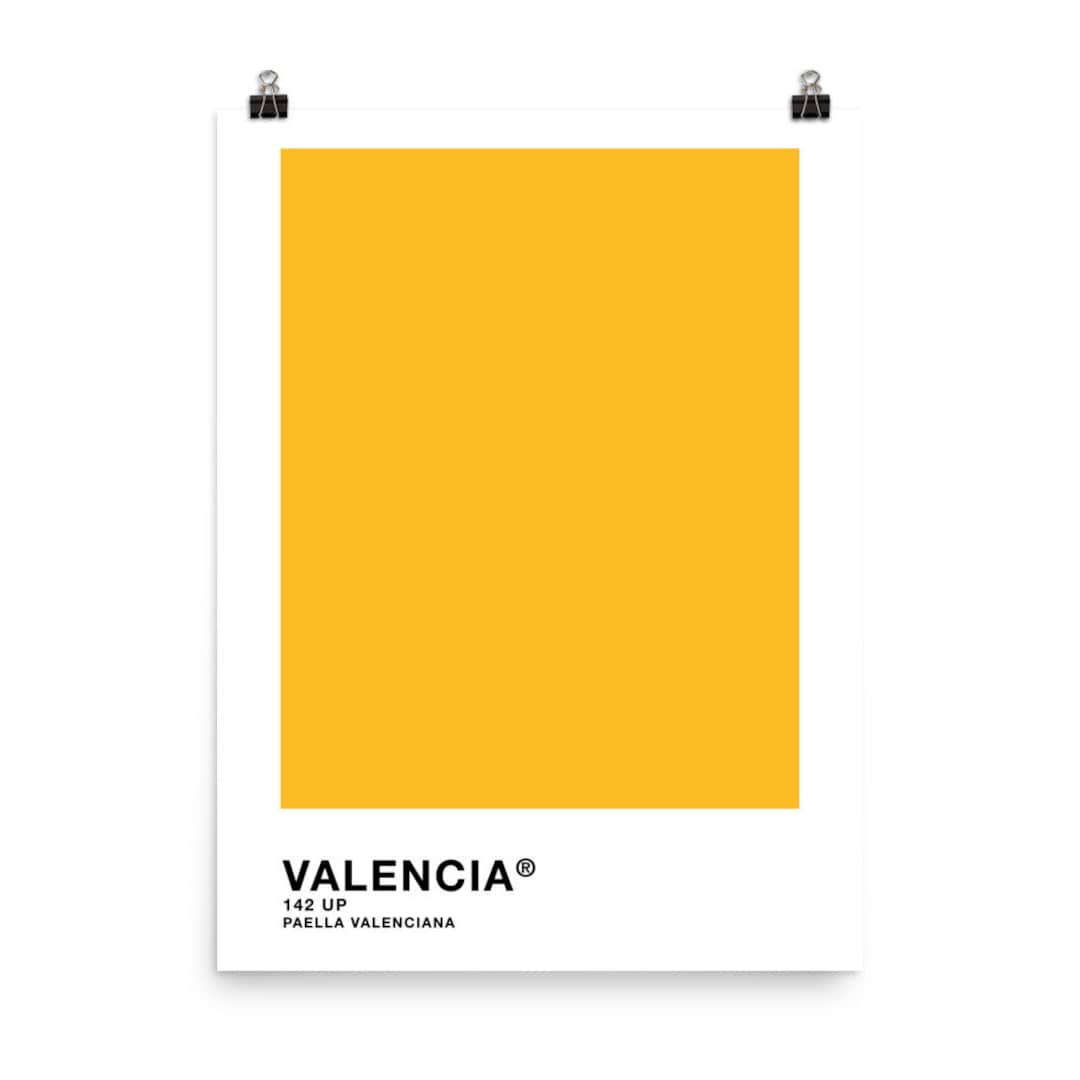 Valencia Color Scheme - Paella - Poster - Etsy