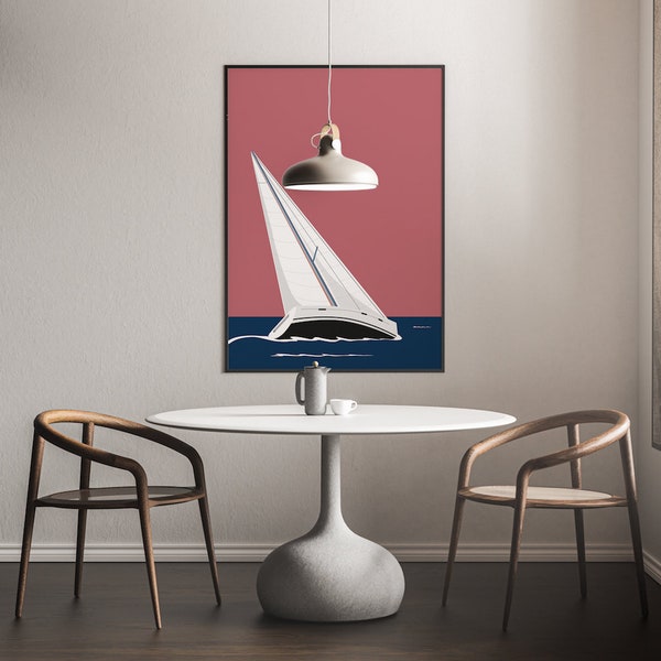 Sailing Poster - Etsy