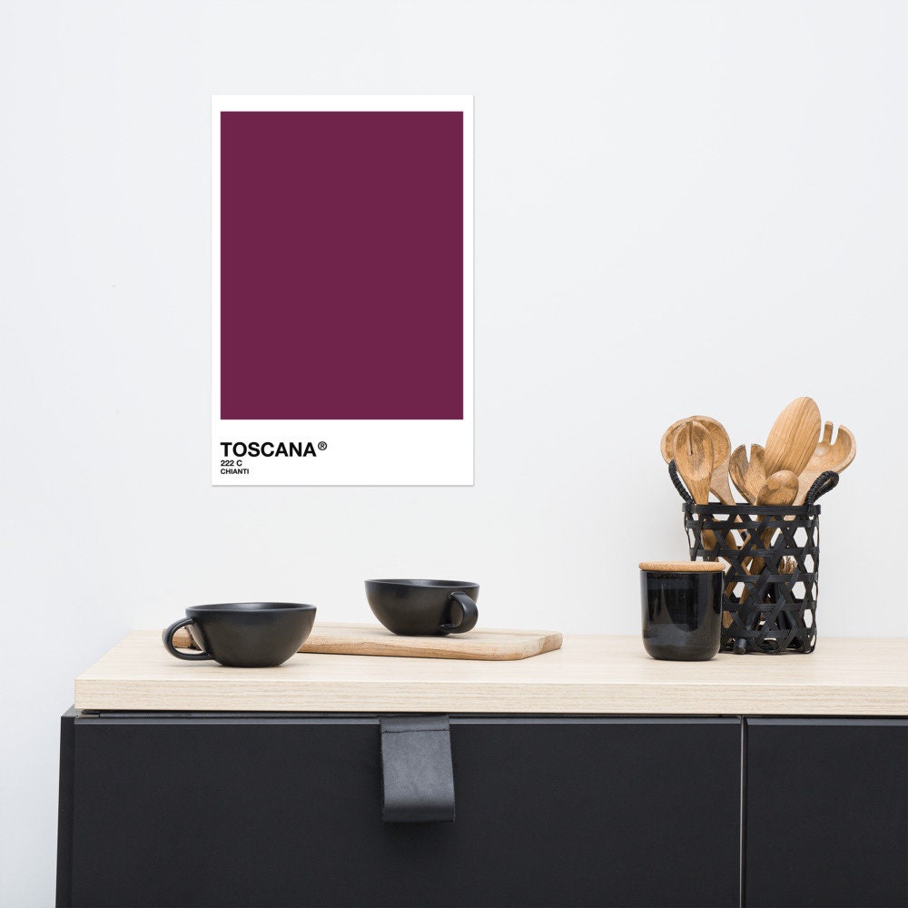Toscana Chianti Italy Color Scheme Poster Home Wall - Etsy