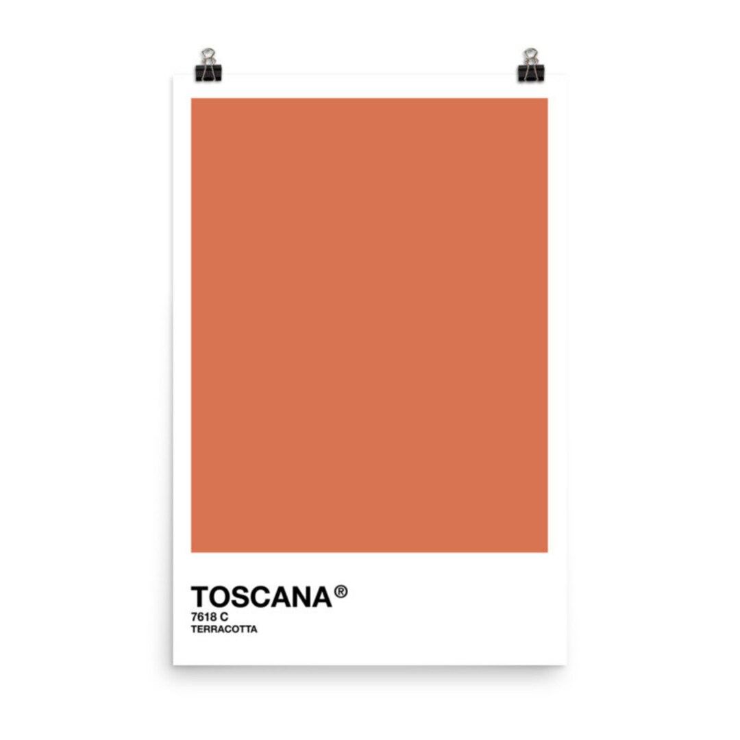 Toscana - Italy -terracotta Color Scheme - Poster Prints/home Wall Art ...