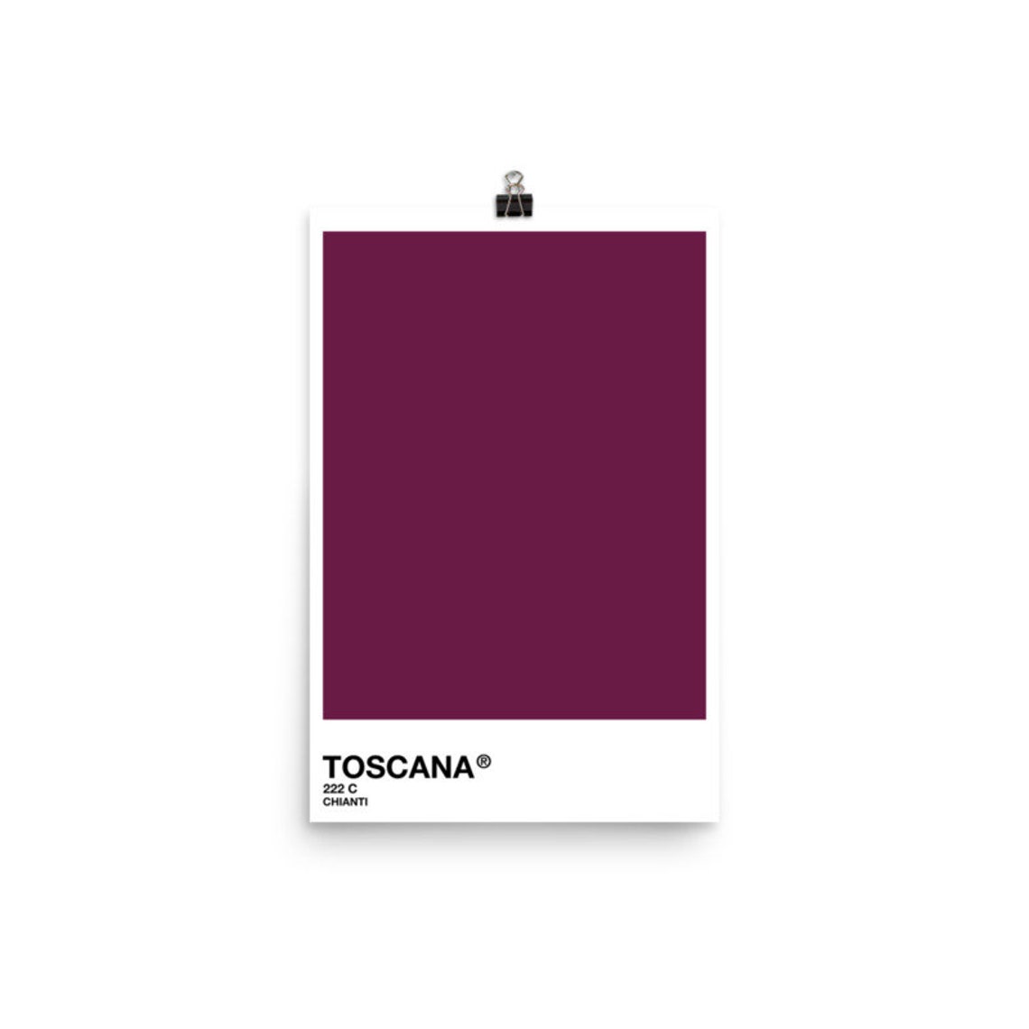 Toscana - Chianti - Italy Color Scheme - Poster - Home Wall Art Decor ...