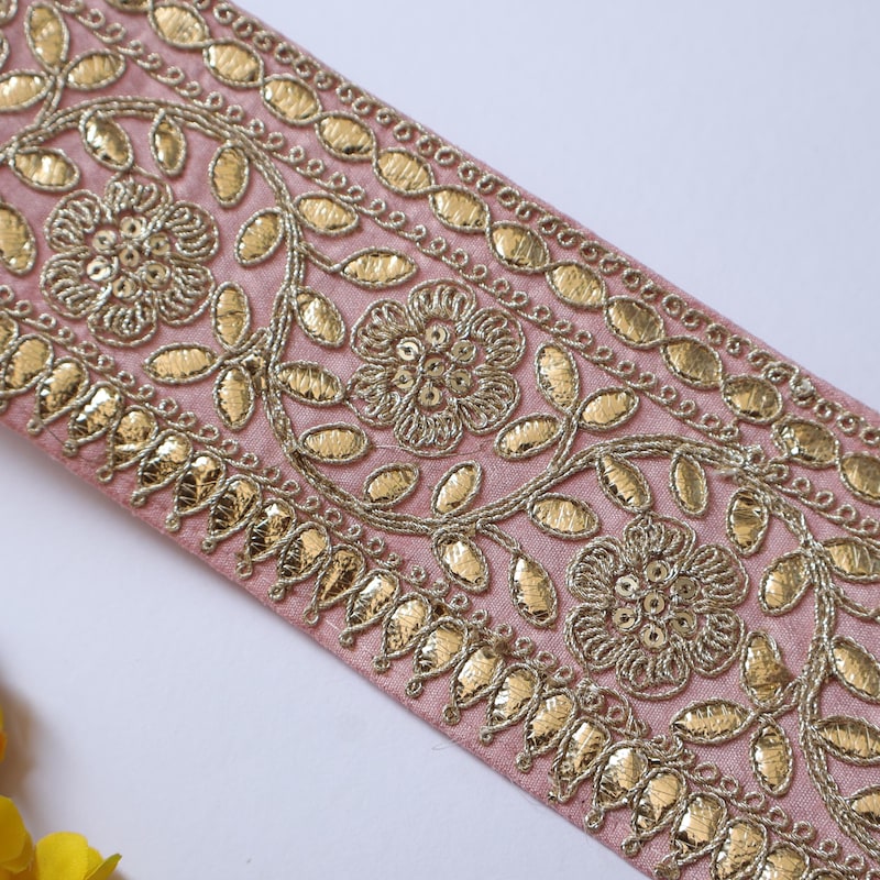 Indian Gota Lace Golden - Etsy