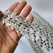 Beautiful Silver Mirror Cutwork Vine, Glamourous Sari Trim, Indian ...