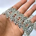 Beautiful Silver Mirror Cutwork Vine, Glamourous Sari Trim, Indian ...
