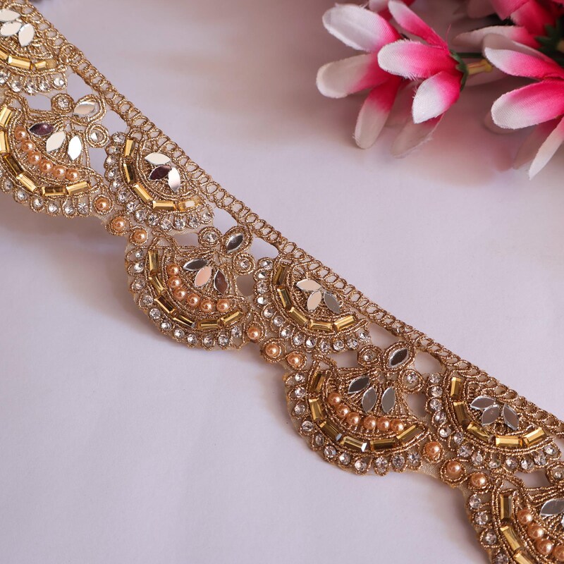 Gold Fabric Trim - Etsy