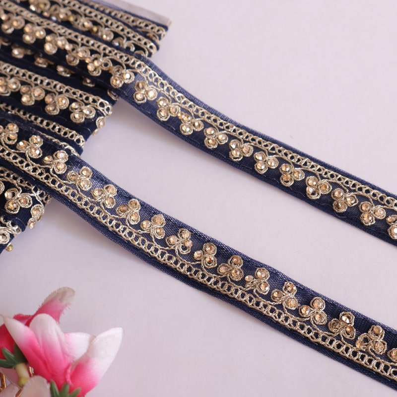 Navy Blue Trim - Etsy