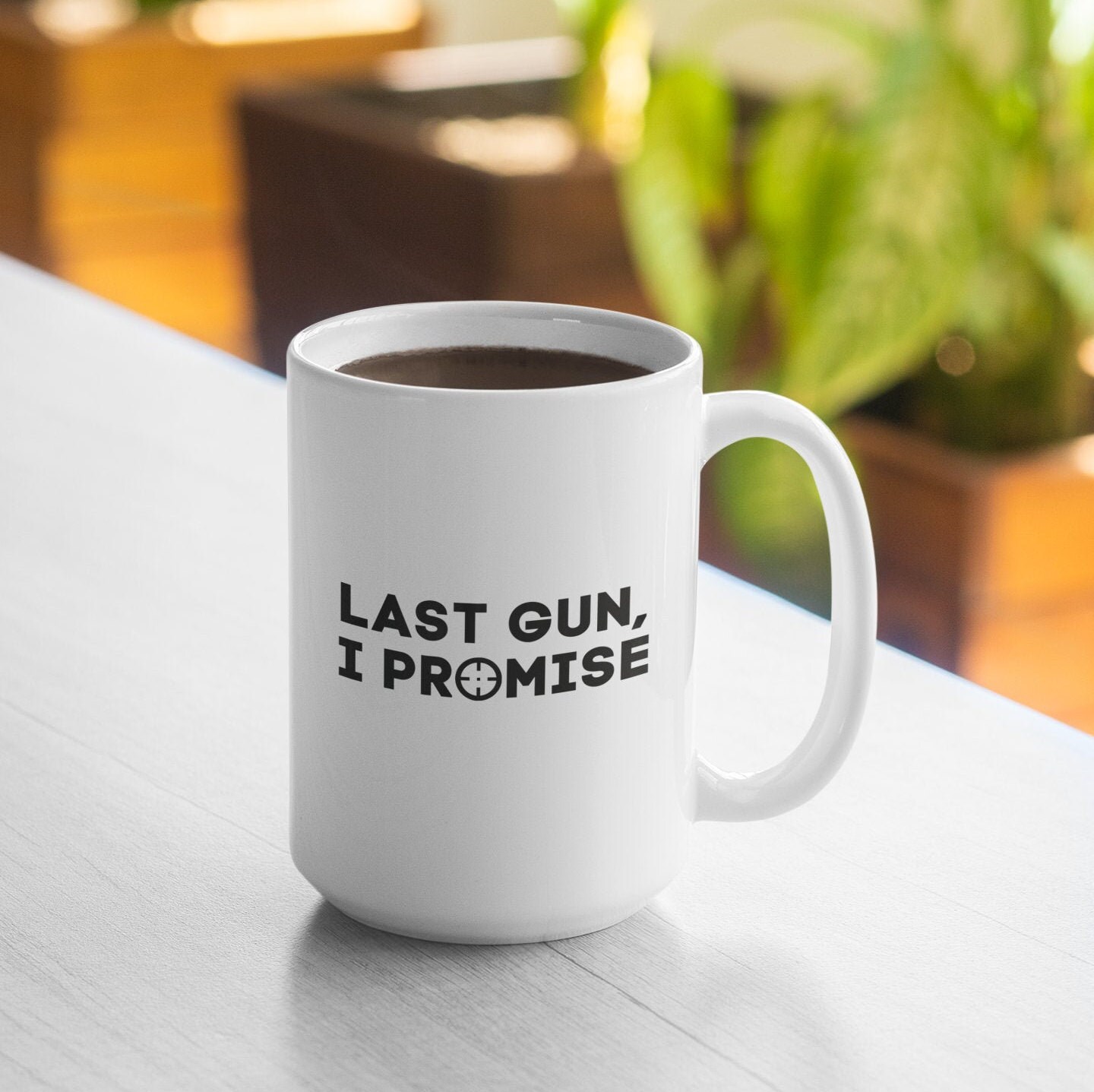 Gun Gift Gun Lover Coffee Mug Gift for Gun Lover Black Gun | Etsy