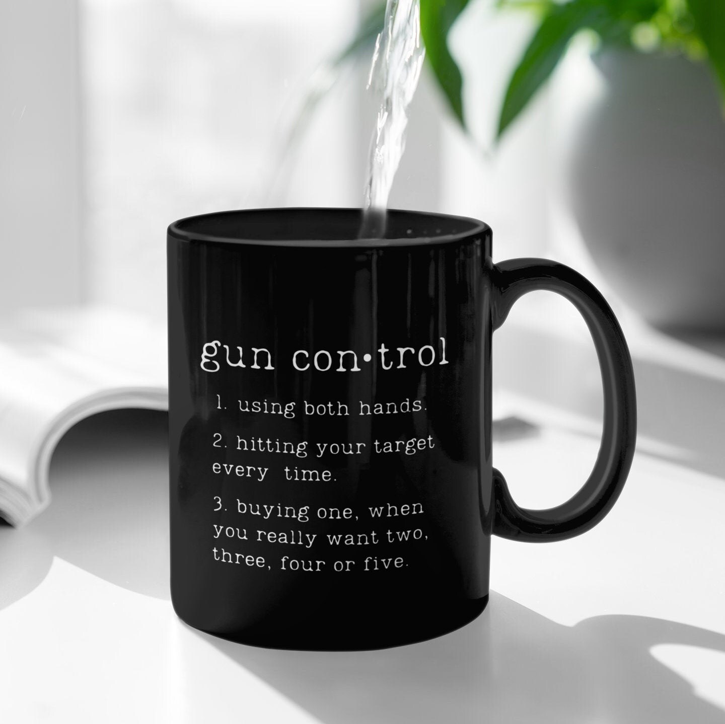 Funny Gun Control Mug Gun Lover Coffee Mug Gun Control | Etsy