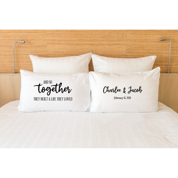 Couples Pillowcases - Etsy