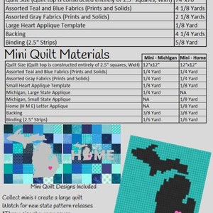 The Mitten State - Michigan Pixelated Quilt Pattern (digital Download ...