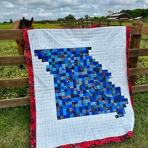 The Show-me State - Missouri Pixelated Quilt Pattern (digital Download ...
