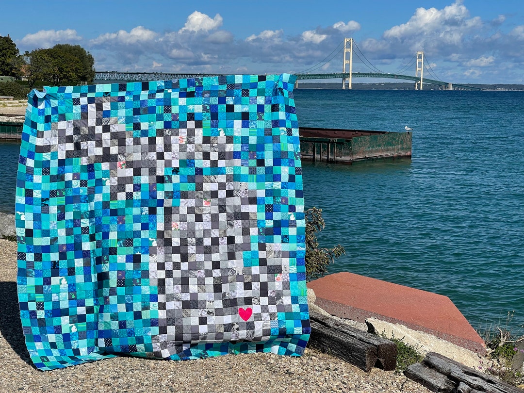 The Mitten State - Michigan Pixelated Quilt Pattern (digital Download) - Etsy