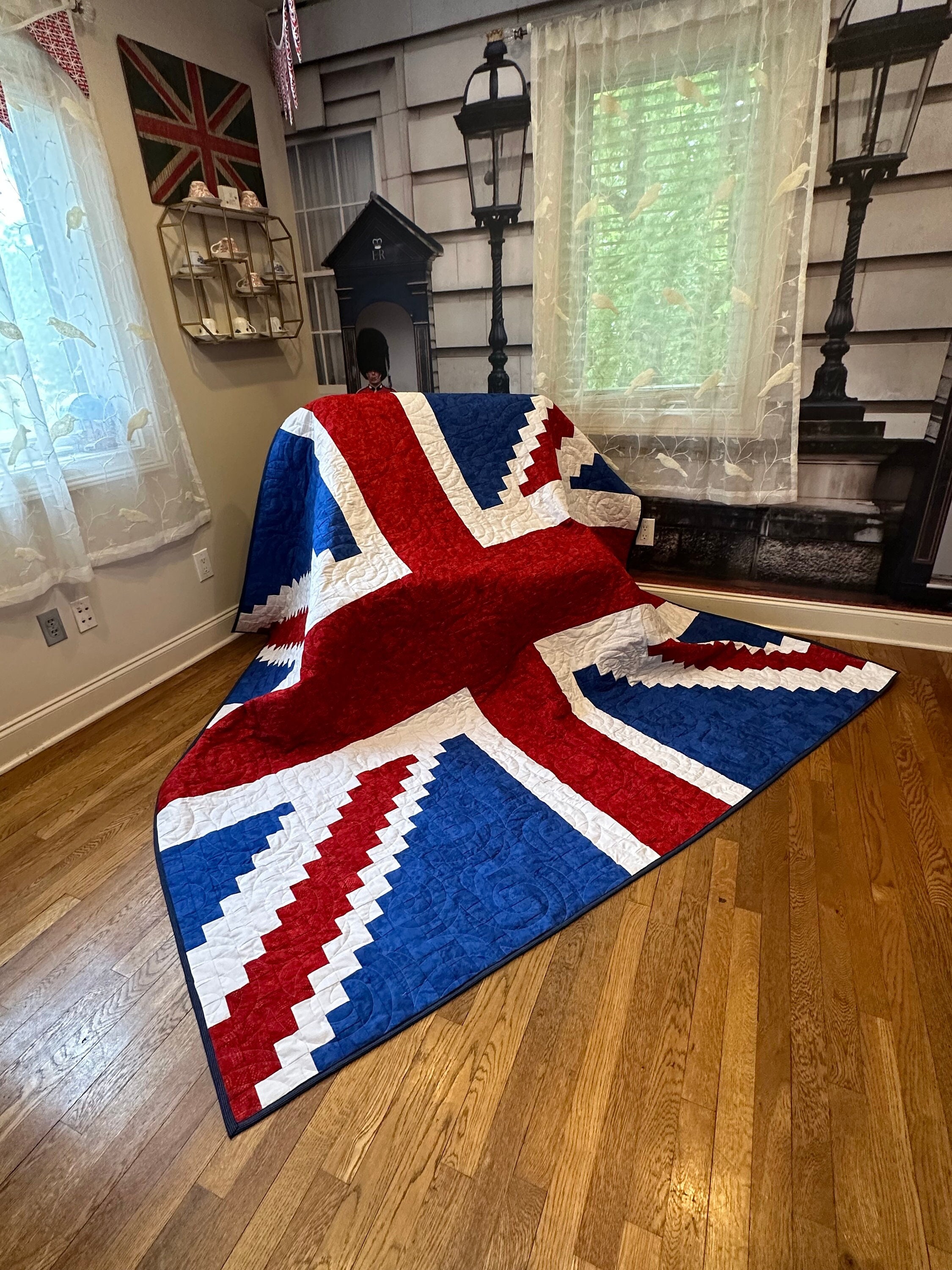 Blue, Red, White, Union Jack- Pixelated Quilt Pattern (digital Download ...