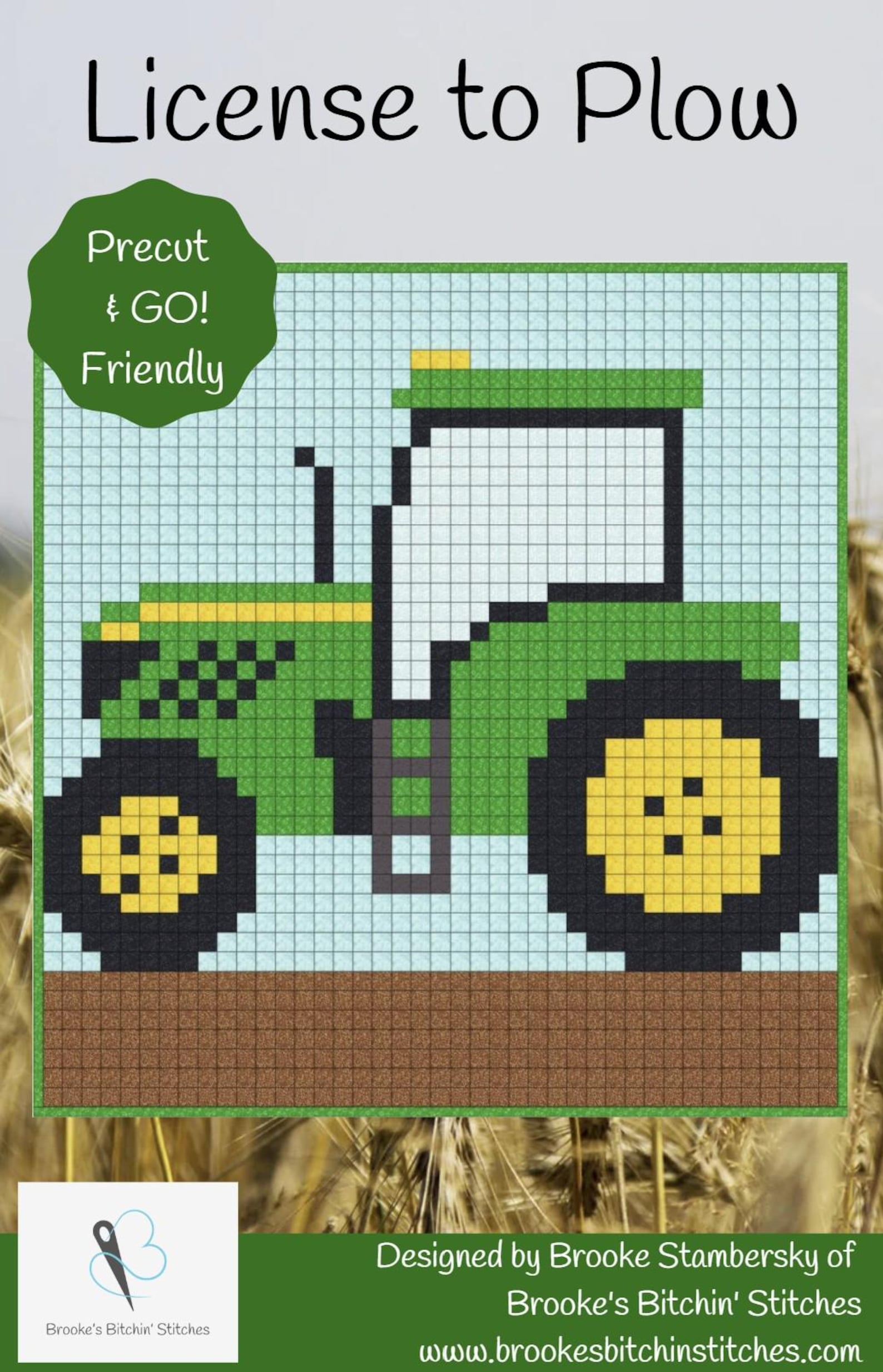 License to Plow - Pixelated Quilt Pattern (instant Download) - Etsy