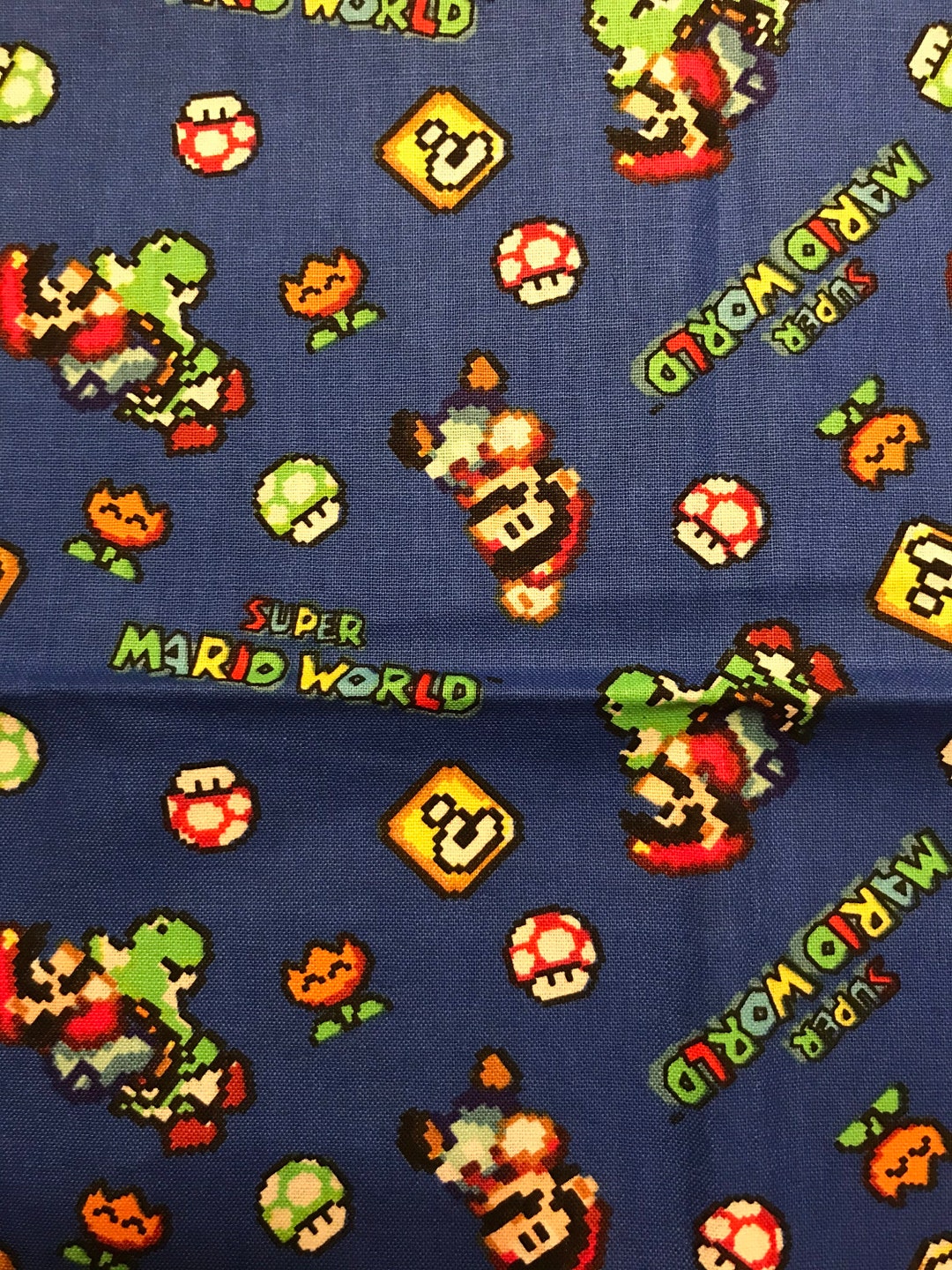 Super Mario Brothers. Fabric Fat Quarter - 100% Cotton. Perfect for ...