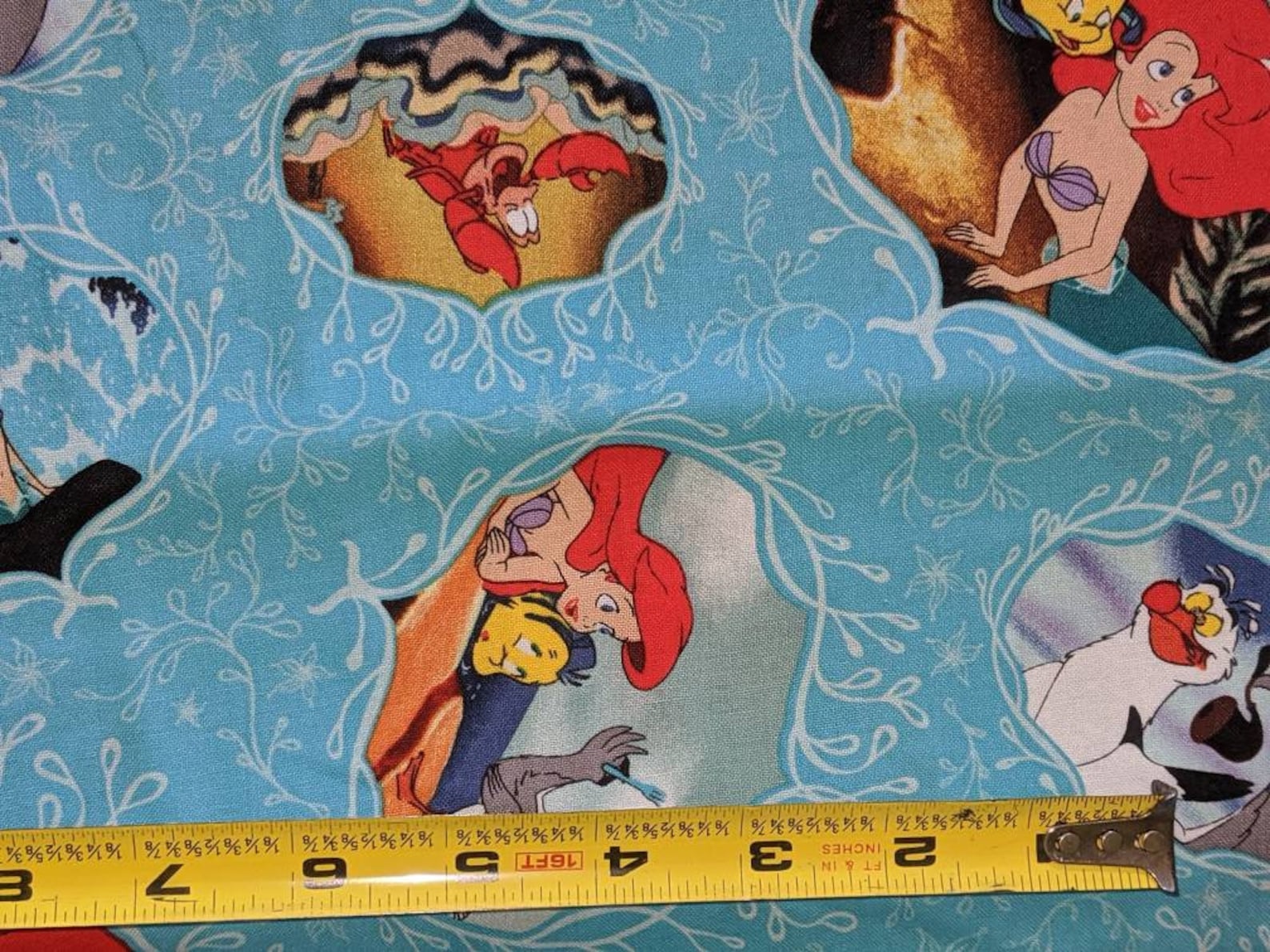 Licensed Disney Ariel the Little Mermaid. 100% Cotton Fabric | Etsy