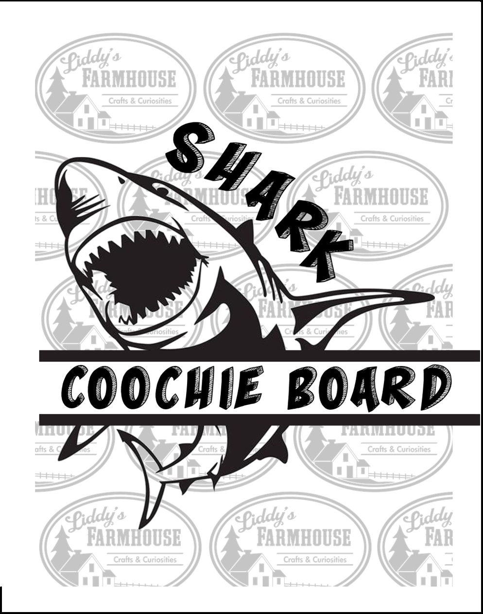 Shark Coochie Digital Download. Great for Transfers - Etsy