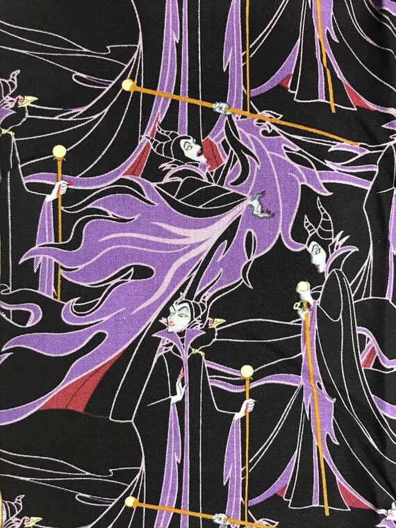 Maleficent Disney Villain Fabric | Etsy