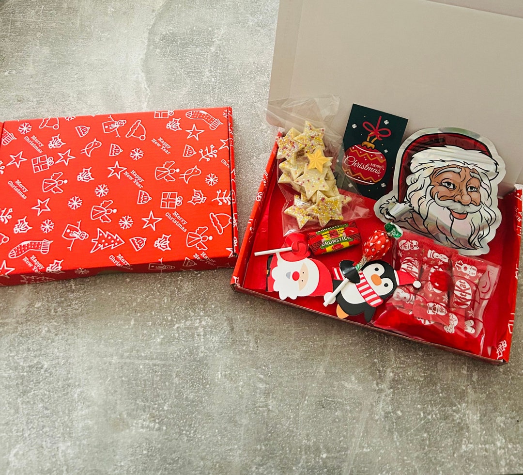 Christmas Festive Selection Box Style A5 Letterbox Gift Hamper Sweets ...