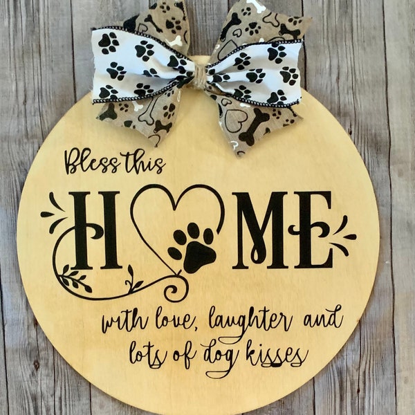 Wood Dog Sign - Etsy