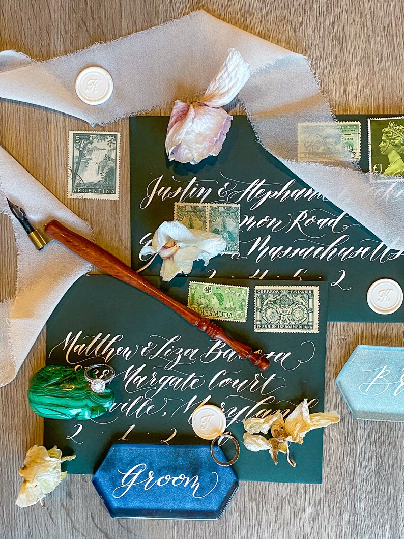 Custom Wedding Envelope Calligraphy Addressing Handlettering ...