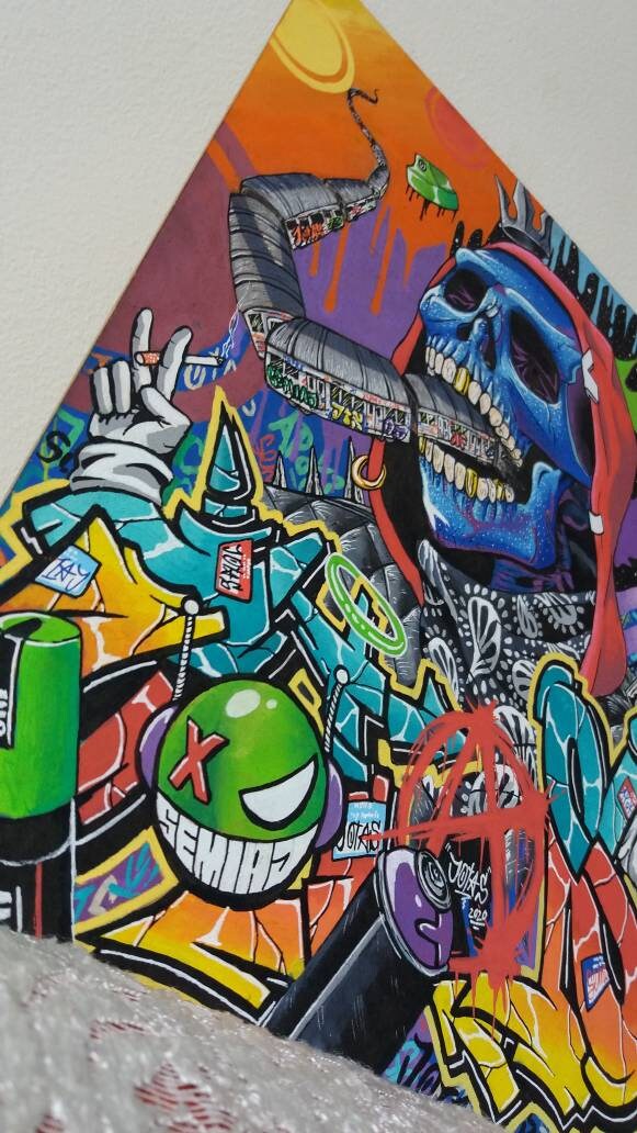 Graffiti Urban Corpse Painting - Etsy
