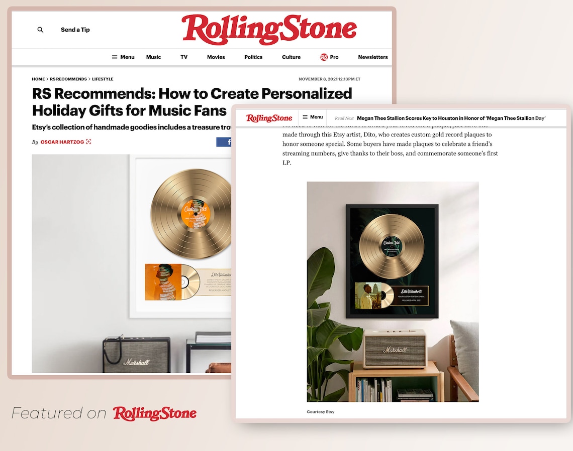 Personalized Plaque Custom Plaque Vinyl Record Plaque - Etsy