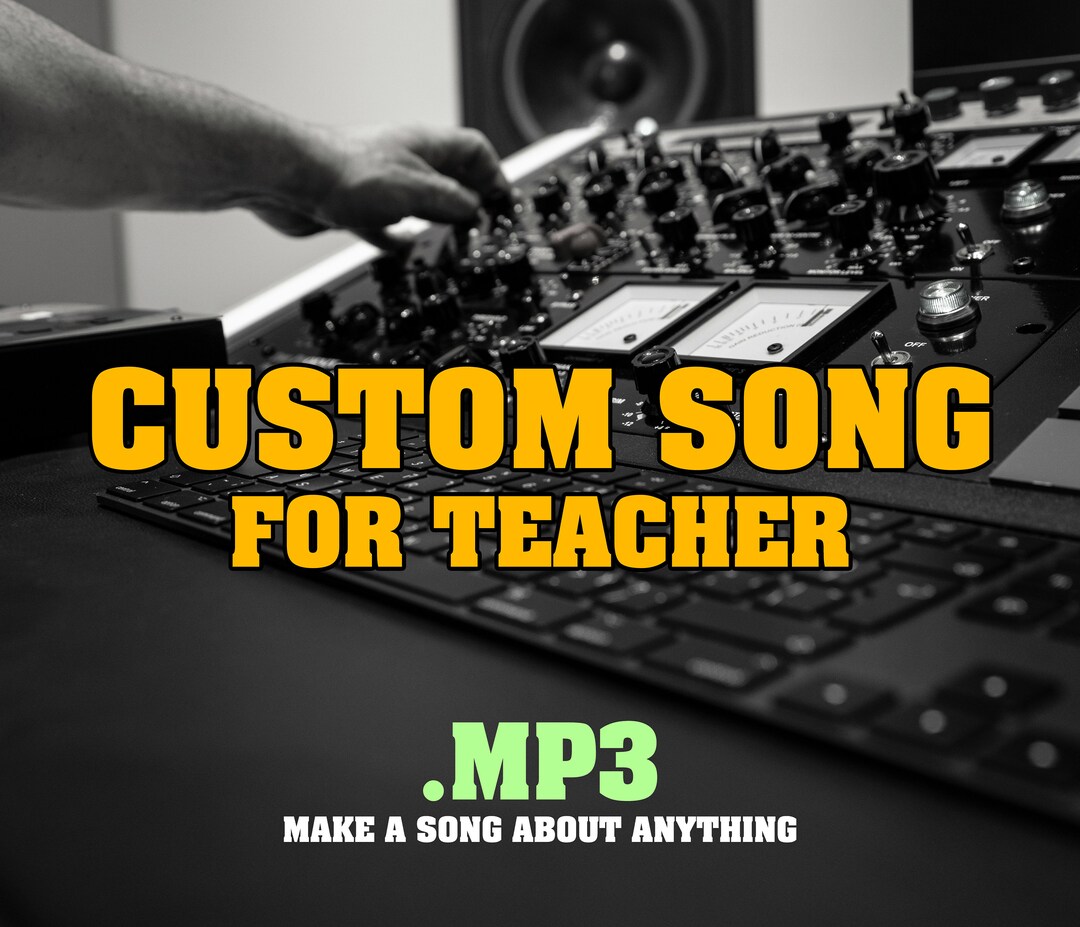 Personalised Teacher Song, Custom Teacher Music, Teacher Gift, Teacher ...