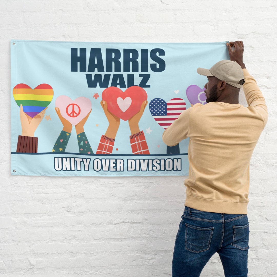 Harris Walz Flag, Kamala Harris 2024, Tim Walz for President, Unity ...