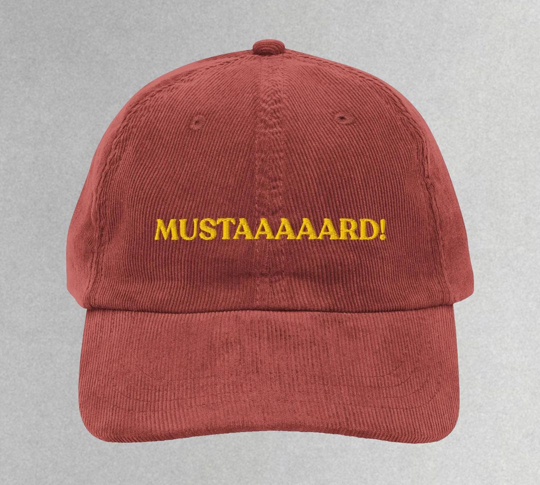 MUSTARD Embroidered Vintage Corduroy Cap, Hip Hop Merch, West Coast ...