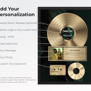 Personalized Vinyl Record, Custom Music Photo Name, Custom Photo Music ...