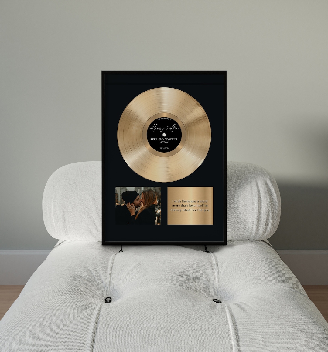Personalized Music Plaque, Custom Vinyl Record, Custom Song Album, Gift ...