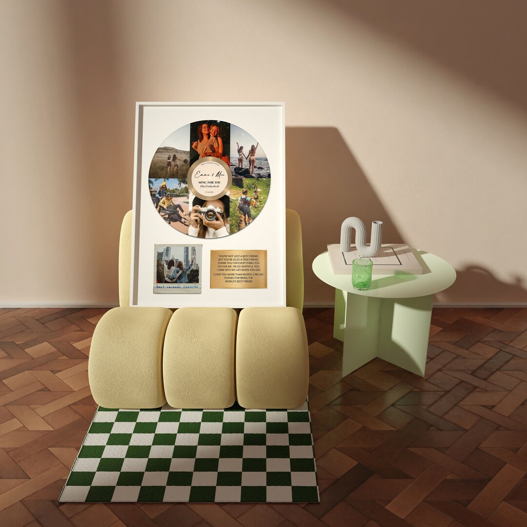 Custom Vinyl Photo Collage Best Friends Forever Gift - Etsy
