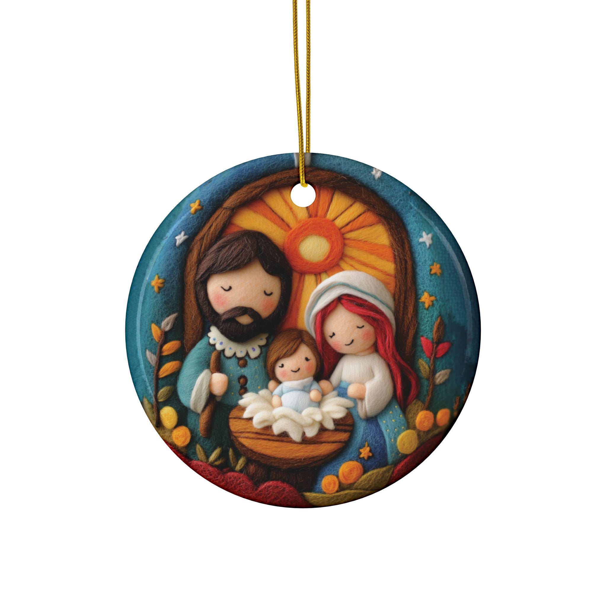 Nativity Christmas Ornament, Christmas Holiday Decorating, Jesus ...