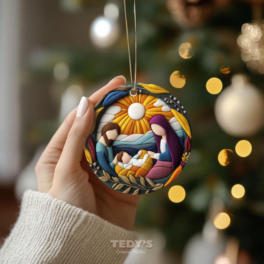 Nativity Christmas Ornament, Christmas Holiday Decorating, Jesus ...