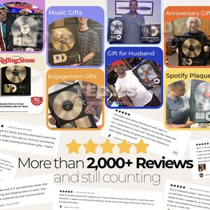 Personalized Vinyl Record Award: Custom Corporate Trophy for Employee ...