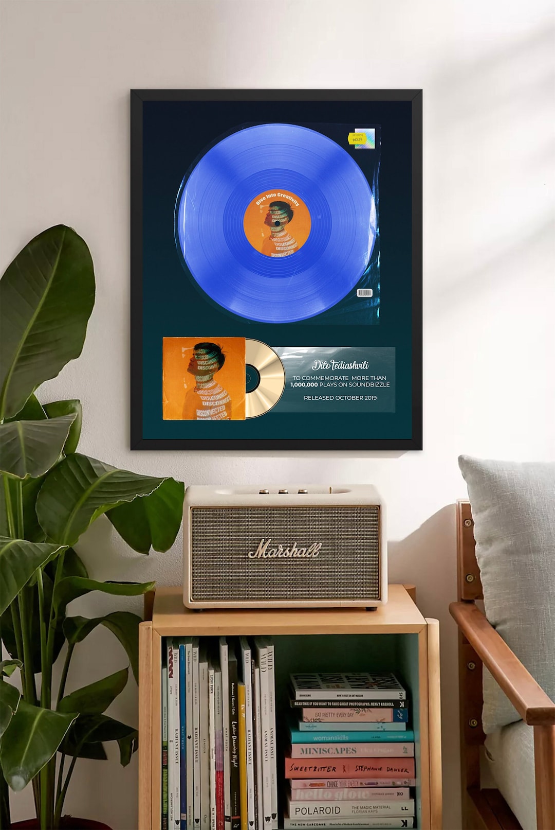 Custom Vinyl Records, Personalized Music Award, Unique Gift for Artist ...