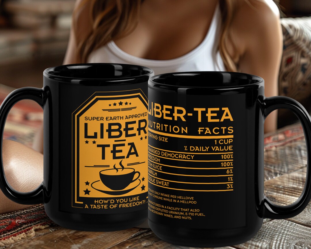 Liber-tea Helldivers 2 Mug, Morning Cup of Liber-tea, Helldivers Taste ...
