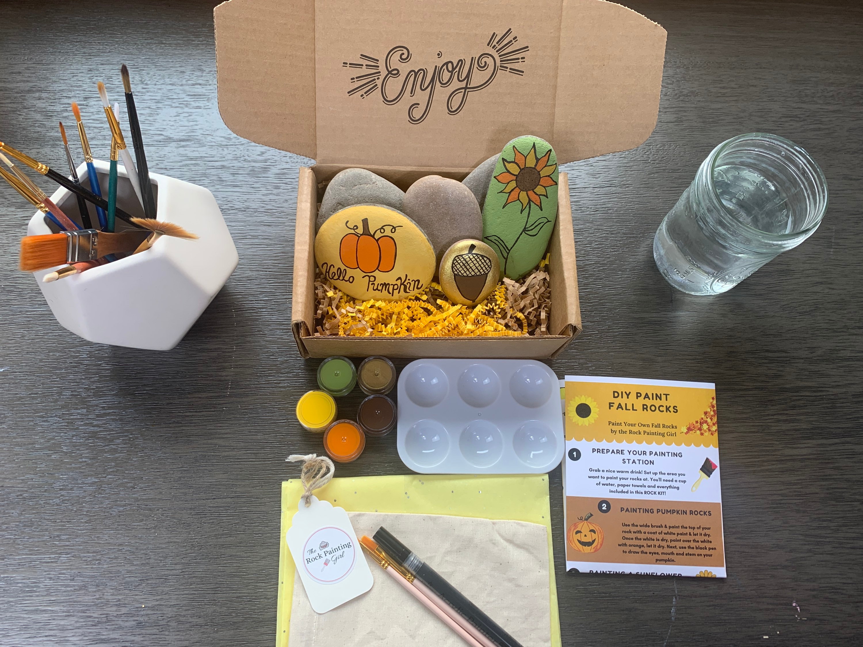 Fall Craft Kit for Adults & Kids, Rock Painting Fall Craft Painting ...