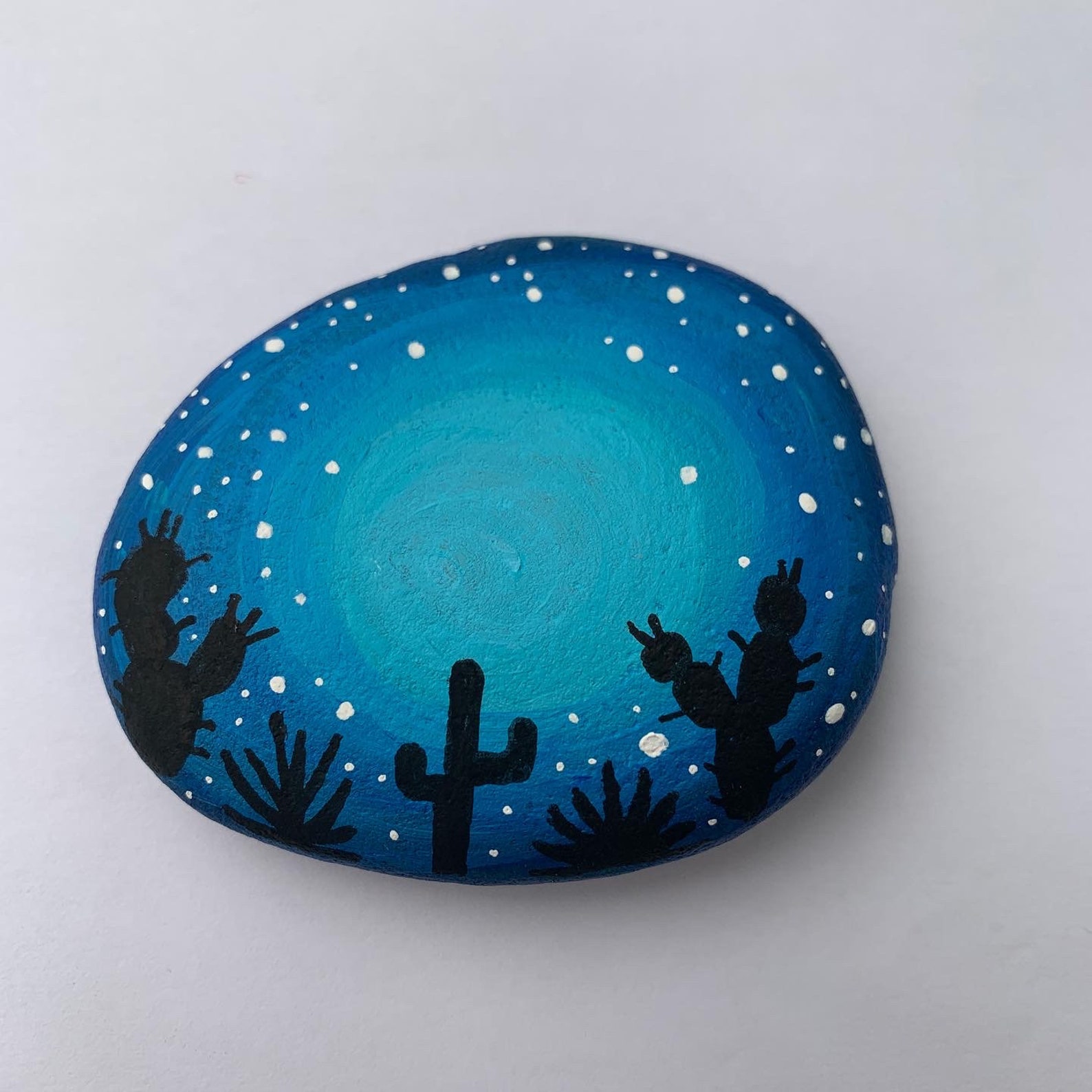 Desert Rock Painted Desert Desert Painting Rock Painting - Etsy