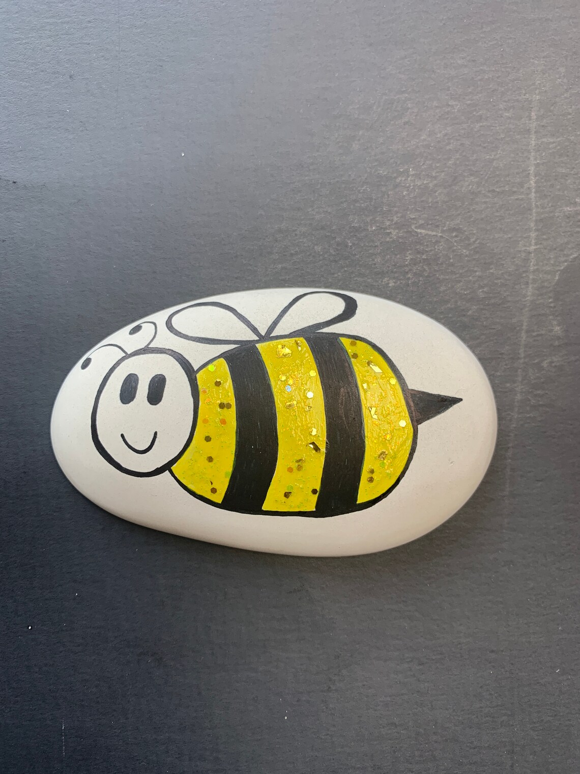 Bee Rocks Bee Painting Bee Painted Rock Bee Rock Painting - Etsy