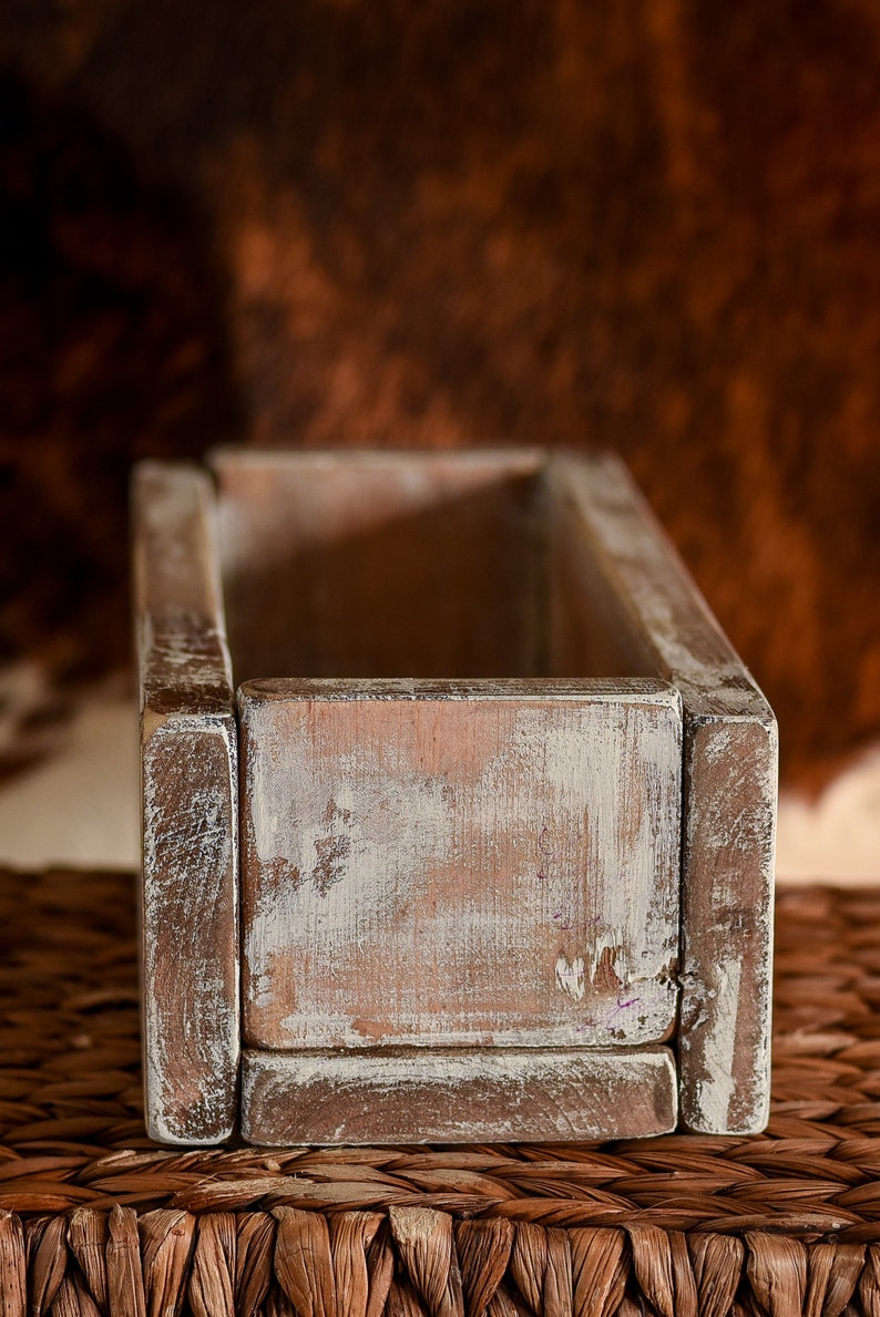 12' Antique White Table Box - Etsy