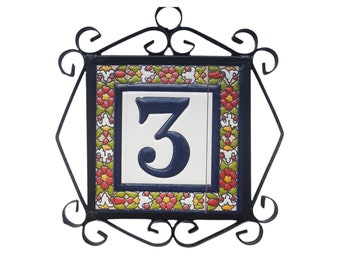 Ceramic Tile Numbers | Etsy UK