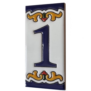 11cm X 5.4cm Ceramic Malaga Designed Spanish House Number - Etsy UK