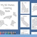 50 States Map Coloring Pages, United States Coloring Pages, Geography ...