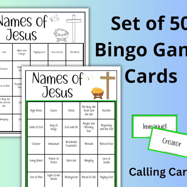 Bible Bingo, Bible Games for Kids, Bible Games Printable, Bible Bingo ...