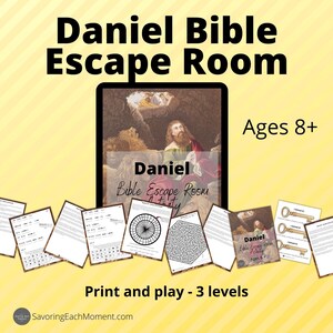 Daniel Printable Bible Escape Room Game | Etsy